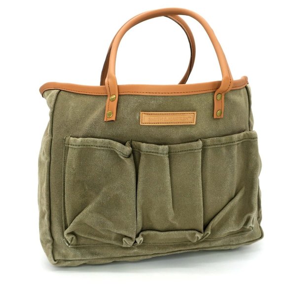 Smith & Hawken | Bags | Smith Hawken Waxed Canvas Leather Garden Tool ...